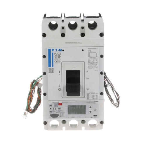 Eaton PDG33G0600P4DJ Power Defense MCCB - 600 Amp, 600 VAC, Three Pole ...