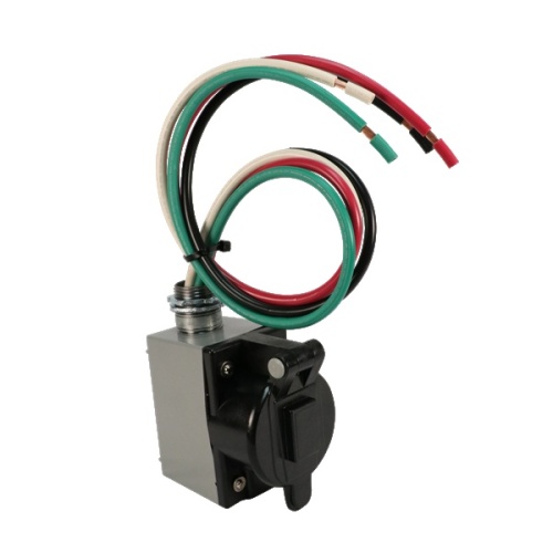 Ericson SR50 Receptacle - Single Phase, 120/240V Input-120/240V Output, NEMA 3R, Yellow