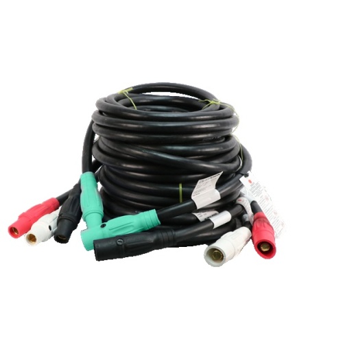 Ericson W40MF100-4 Camlock CAMLOCK Cordset - 100 ft, 4/0 AWG, 400 Amp ...