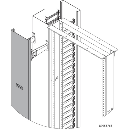 nVent Hoffman EC10C7 Rear Cover for CableTek Vertical Cable Manager