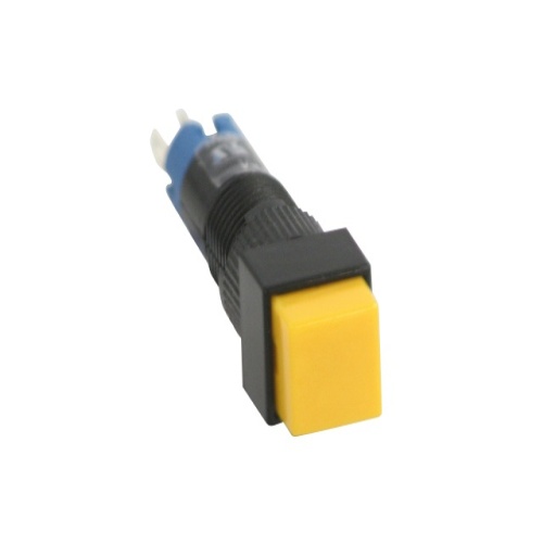 IDEC AB8Q-M1-Y Push Button - Square Extended, Yellow