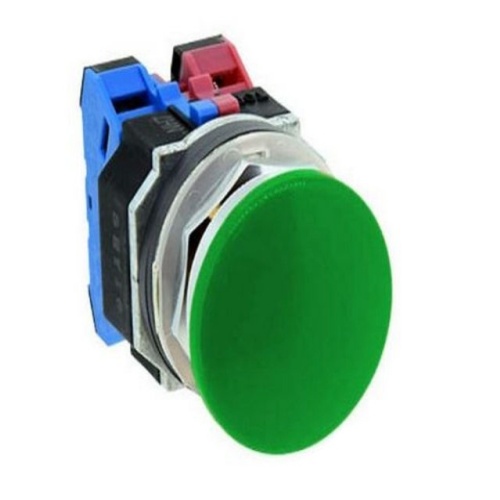 IDEC ABD302NUG Push Button - Mushroom, Green