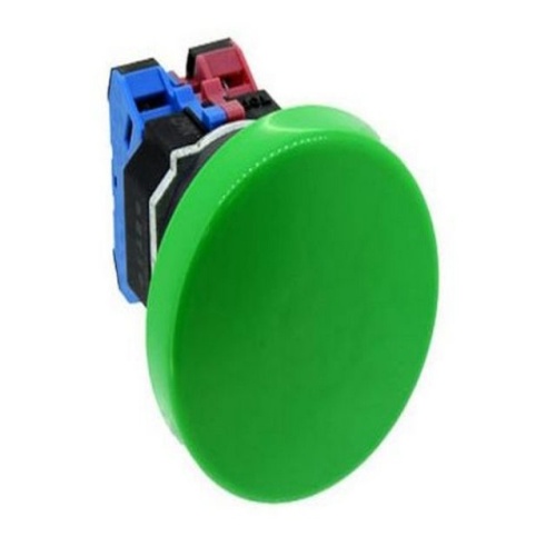 IDEC ABD411NUG Push Button - Mushroom, Green