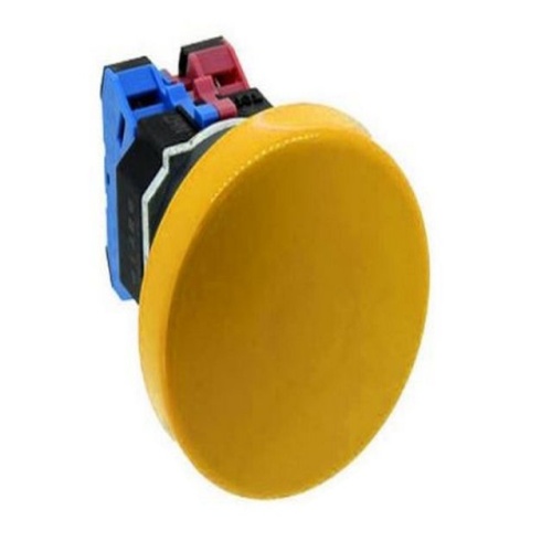 IDEC ABD411NUY Push Button - Mushroom, Yellow