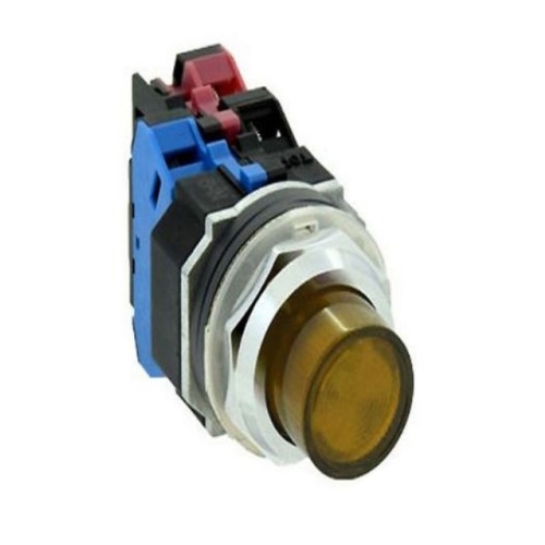 IDEC ALD224620DNUY Push Button - Round Extended, Yellow, 30 mm