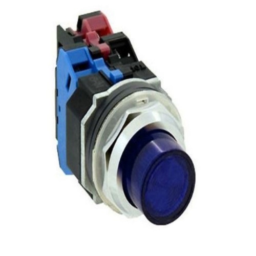 IDEC ALD2QM402DNUS Push Button - Round Extended, Blue, 30 mm