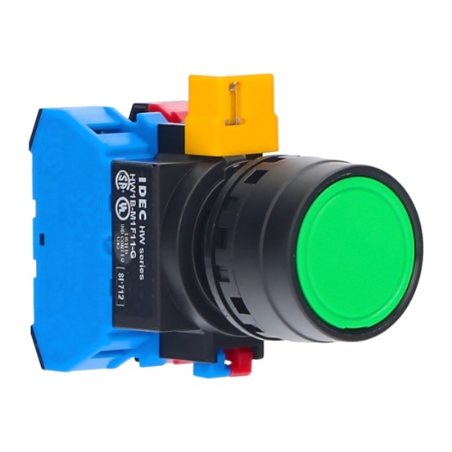 IDEC HW1B-M1F10-G 22mm Pushbutton Green