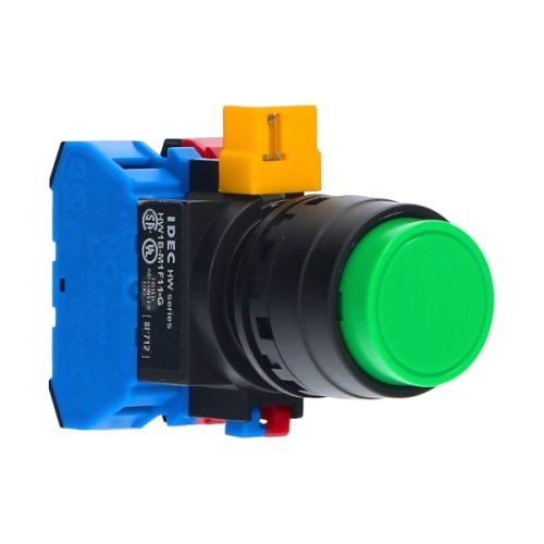IDEC HW1B-M2F01-G 22mm Pushbutton Green