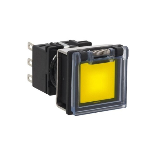 IDEC LB7GL-M1T13Y LB 16mm Illuminated Pushbutton Spdt Y, Yellow