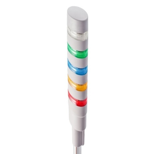 IDEC LD6A-5PQW-RYSGWC LED Tower Pole Base 5 Tier - Red/Blue/Green/White ...