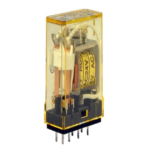IDEC RY2V-UAC24V RY Miniature Relay DPDT, 24 VAC, 3 Amp