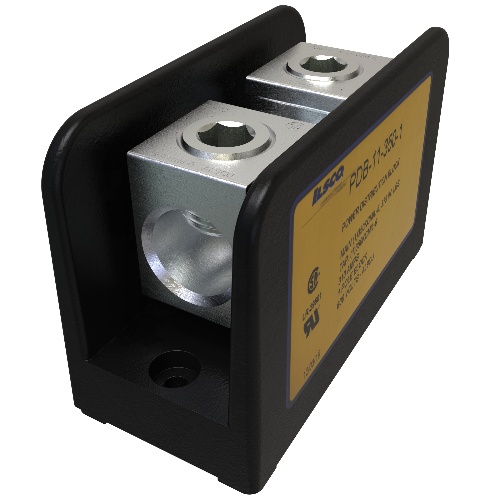 Ilsco PDB-11-350-1 Power Distribution Block - Aluminum, 350-6 AWG ...