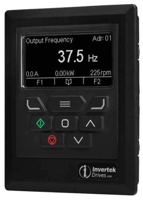 Invertek OPT-3-OPPAD-IN Remote Keypad, Multilanguage TFT Screen w/ 3M Cable