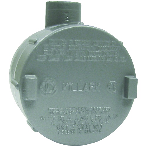Killark GECET-2M Hazardous Location Outlet Body - 3/4", Iron, Powder ...