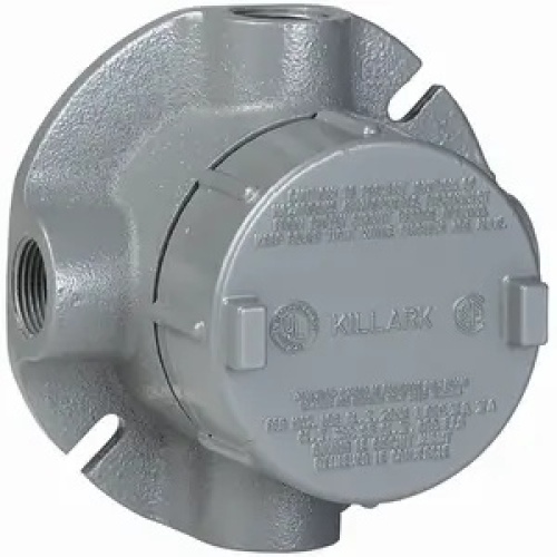 Killark GECXTF-3 Hazardous Location Outlet Body - 1", Aluminum, Powder ...