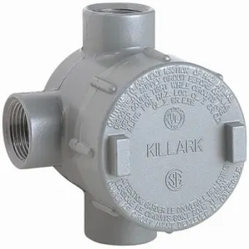 Killark GEJTT-5 Hazardous Location Outlet Body - 1-1/2", Aluminum ...