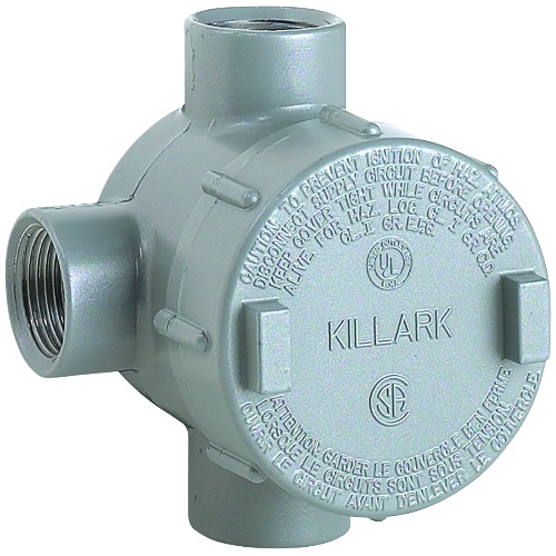 Killark GEJTT-6M Hazardous Location Outlet Body - 2", Iron, Powder ...