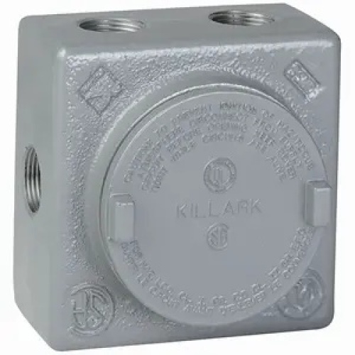 Killark GRSS-2M Hazardous Location Outlet Body - 3/4", Iron, Powder ...