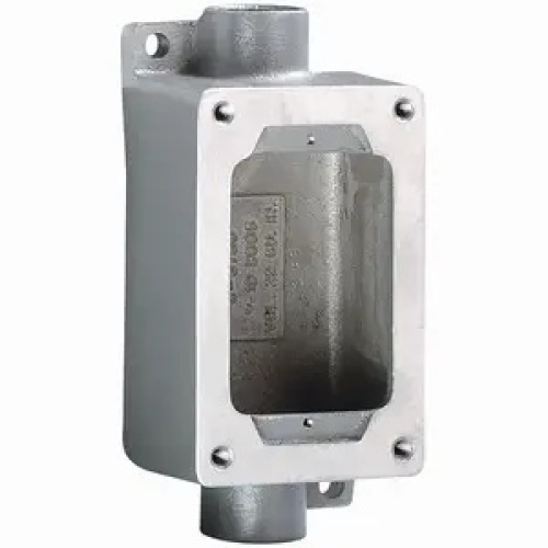 Killark SWB-6 - Back Box, Aluminum Device Body, Gray