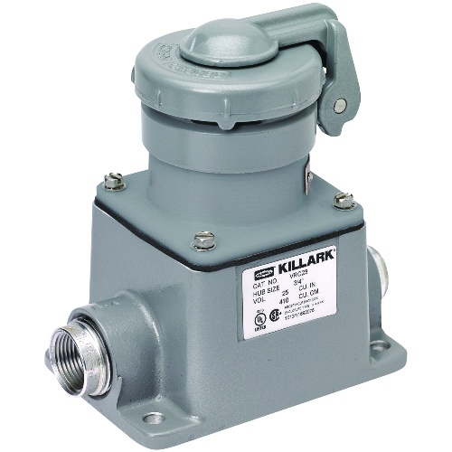 Killark UGRS-20231FD1QW - Hazardous Location Receptacle - 3 Wire, 20 Amp