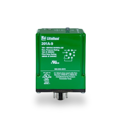 Littelfuse 201A-9 Voltage Monitoring - 190-480 Volt, Double Throw ...