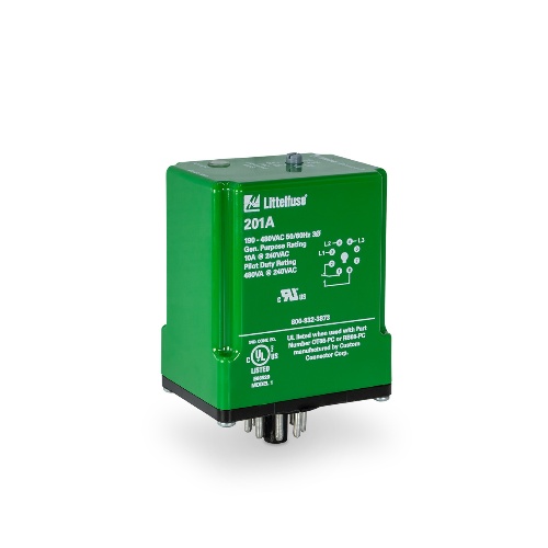 Littelfuse 201A Voltage Monitoring - 190-480 Volt, Double Throw, Single ...