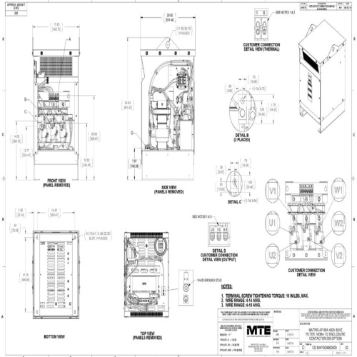 MTE MAPG0066D009 Matrix® AP - 66 Amp, 480 VAC, NEMA 1, 60 Hz, 5% Impedance