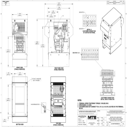 MTE MAPW0008D012 Matrix® AP - 8:00:00 AmpM, 480 VAC, NEMA 3R, 60 Hz, 5% ...