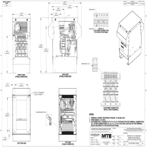 MTE MAPW0011D009 Matrix® AP - 11:00:00 AmpM, 480 VAC, NEMA 3R, 60 Hz, 5 ...