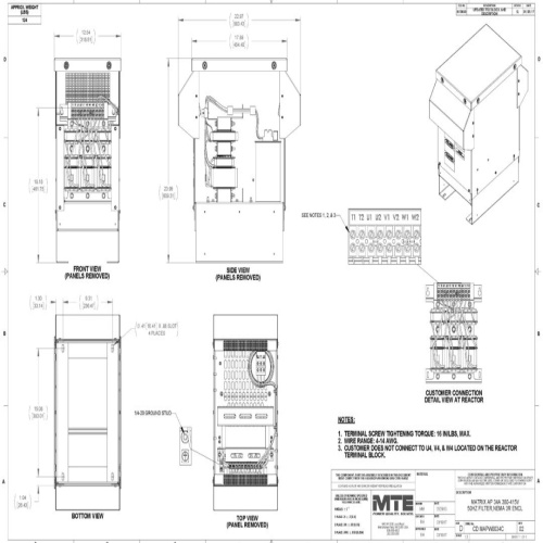 MTE MAPW0034C Matrix® AP - 34 Amp, 400 VAC, NEMA 3R, 50 Hz, 5% Impedance
