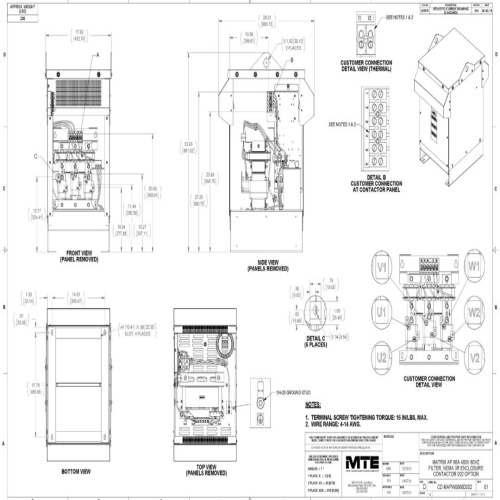 MTE MAPW0066D002 Matrix® AP - 66 Amp, 480 VAC, NEMA 3R, 60 Hz, 5% Impedance