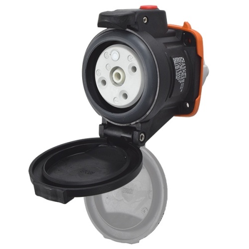 Meltric 22-34076 Hazardous Location DXN30 Receptacle 250 VAC 30A Black Poly