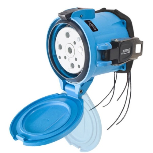 Meltric 33-94143-975 Switch-Rated DS100 Receptacle 600 VAC 100A Blue Poly