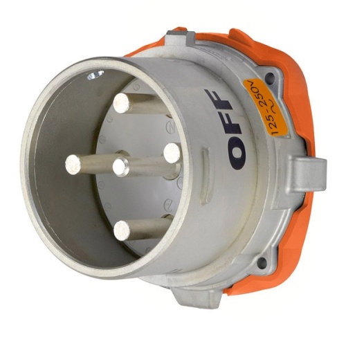 Meltric 37-98077 Switch-Rated DS100 Inlet 125/250 VAC 100A Metal Metal