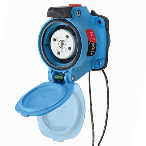 Meltric 63-14147-972 DSN20 Switch-Rated Receptacle 347/600 VAC 20A Blue ...