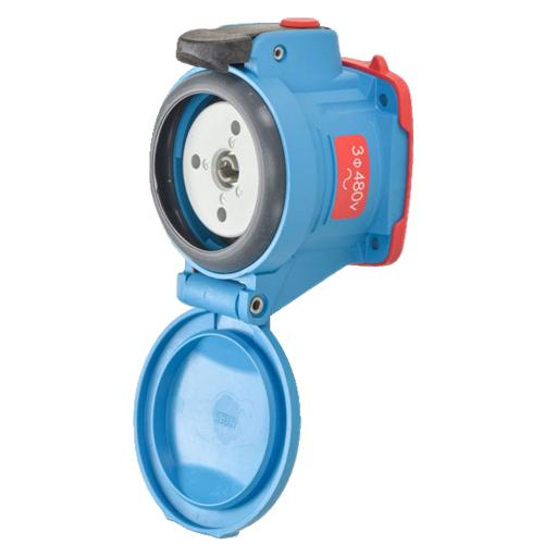 Meltric 63-14163-843-NC DSN20 RECEPTACLE POLY BLUE SIZE 1 TYPE 4X IP 69 ...