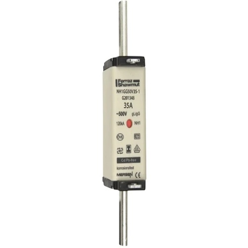 Mersen G201348 Fuse Link, Class gG, 500 VAC/250 VDC, 35 Amp
