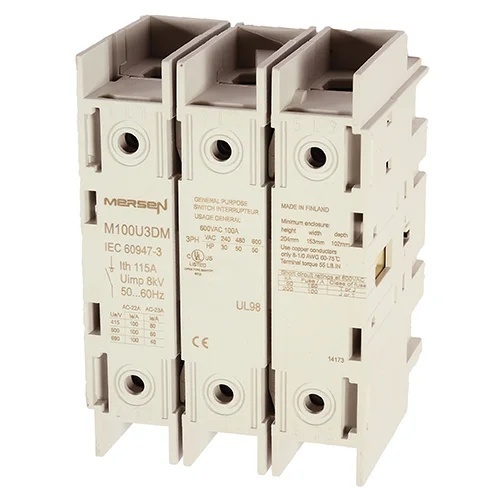 Mersen M100U3DM UL 98 Non-Fusible Switch 600VAC 100A 3-Pole ...