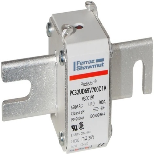 Mersen V300191 Fuse - Class aR, 700 Volts, 700 Amp