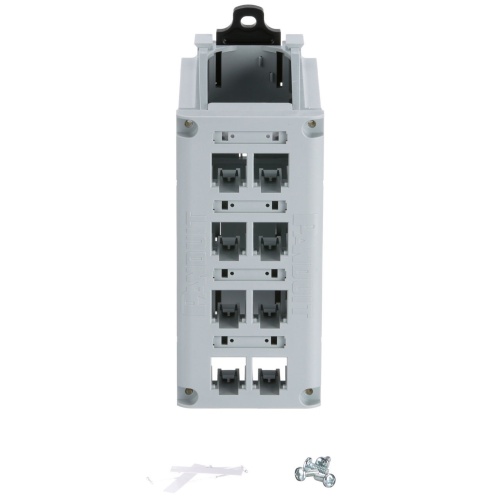 Panduit CDPP8RG Mini-Com® 8-port DIN Rail Copper Patch Panel