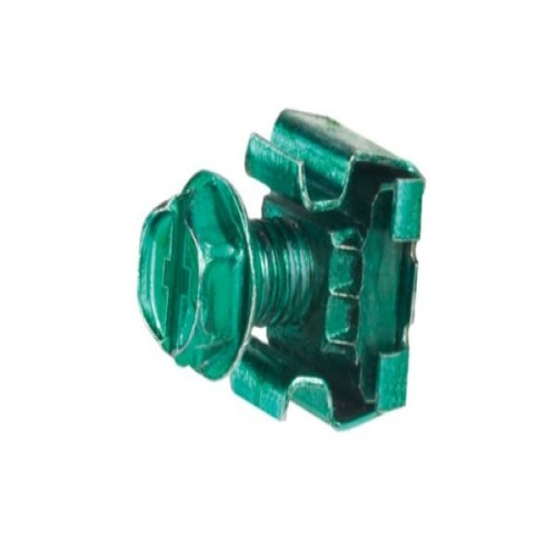 Panduit StructuredGround™ CNBK Bonding Cage Nut, Green, PK1