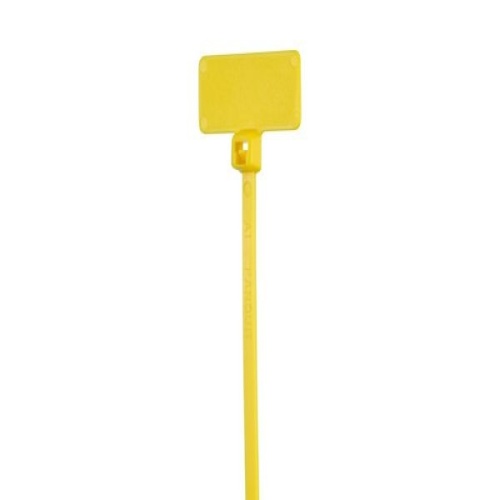 Panduit PLF1M-M4Y Premium Cable Tie - 4.3", Yellow