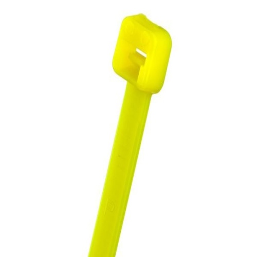 Panduit PLT2S-C54 Premium Cable Tie - 7.4", Fluorescent Yellow