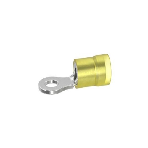 Panduit PNF10-10R-D Pan-Term® Ring Terminal, Funnel, Yellow, Nylon, 10 ...