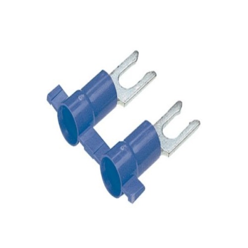 Panduit PV14-10LFB-3K Reel Smart™ Fork Terminal, Blue, Vinyl, 14-16 AWG ...