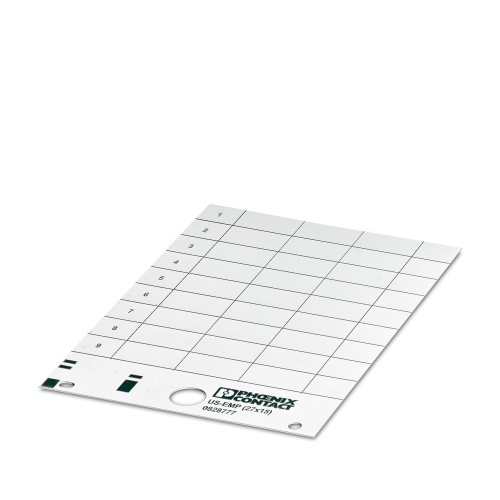 US-EMP (27X15) Phoenix Contact 0828777 white Card Unlabeled Snap-in markers