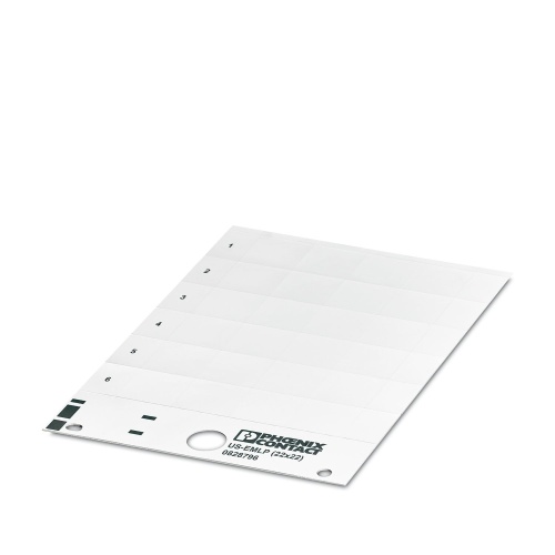 US-EMLP (22X22) Phoenix Contact 0828796 white Card Unlabeled Plastic label