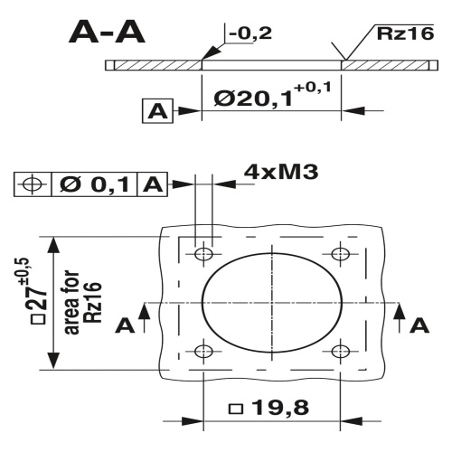 Phoenix Contact 1069500 Device connector front mounting M17 ...