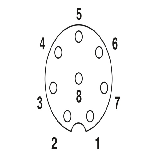 Phoenix Contact 1240085 Device connector front mounting SACC-EC-FS-8CON ...