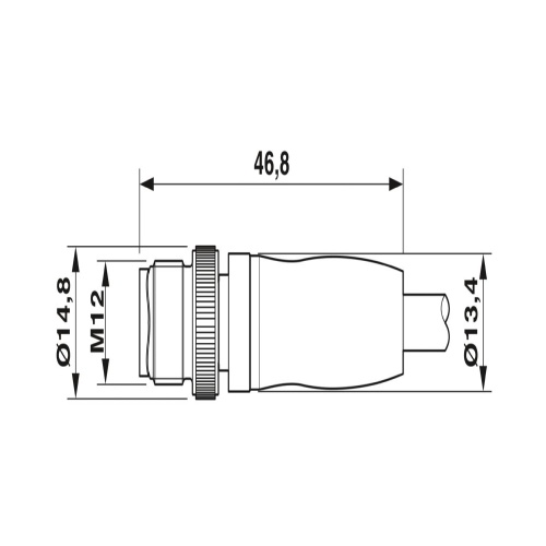 Phoenix Contact 1404025 Sensor/actuator cable SAC-4P-M12MS/1,5-600/M12FS FB
